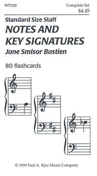 NOTES & KEY SIGNATURES STANDARD SIZE STAFF COMPLETE SET BAST (WP248 ...