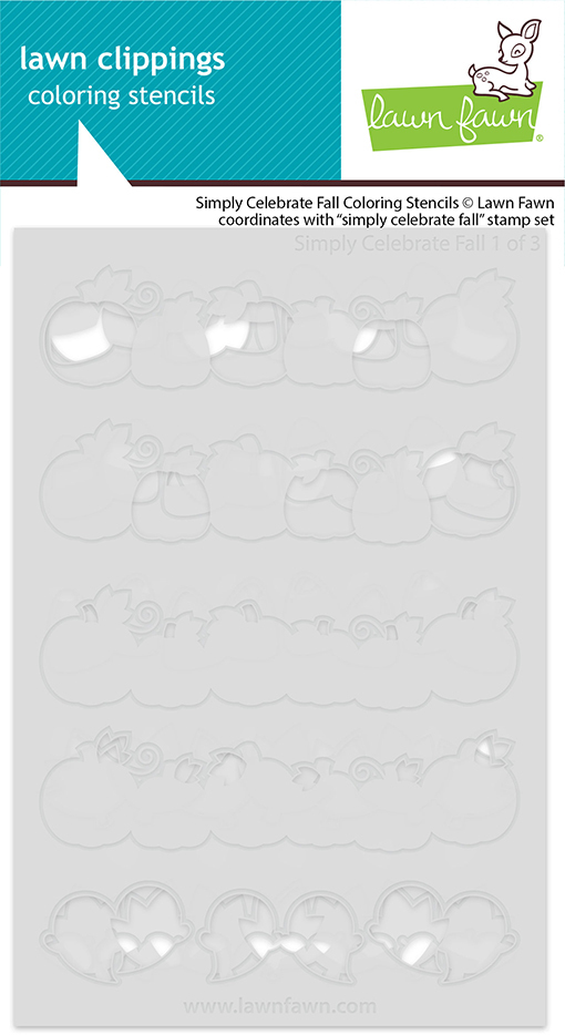 Lawn Fawn - Simply Celebrate Fall Coloring Stencils - Coloring Stencils ...