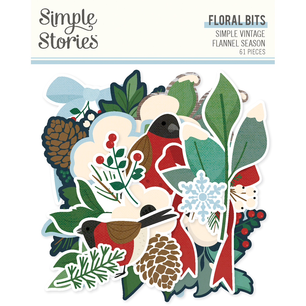Simple Stories - Simple Vintage Flannel Season - Floral Bits & Pieces ...