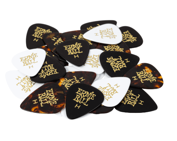 Ernie Ball Cellulose Heavy Picks Assorted Color Picks 12 Pack P09180 ...