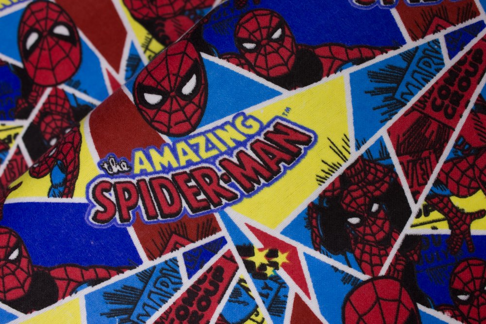 Flannel: The Amazing Spiderman in Blue, Red, and Yellow Patches by ...