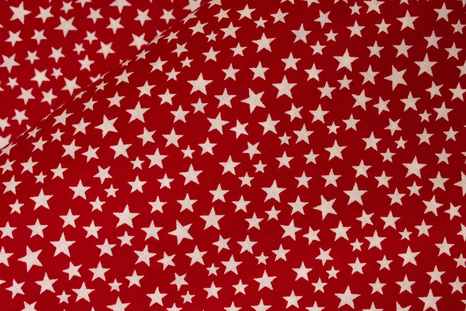 Random White Stars on Red