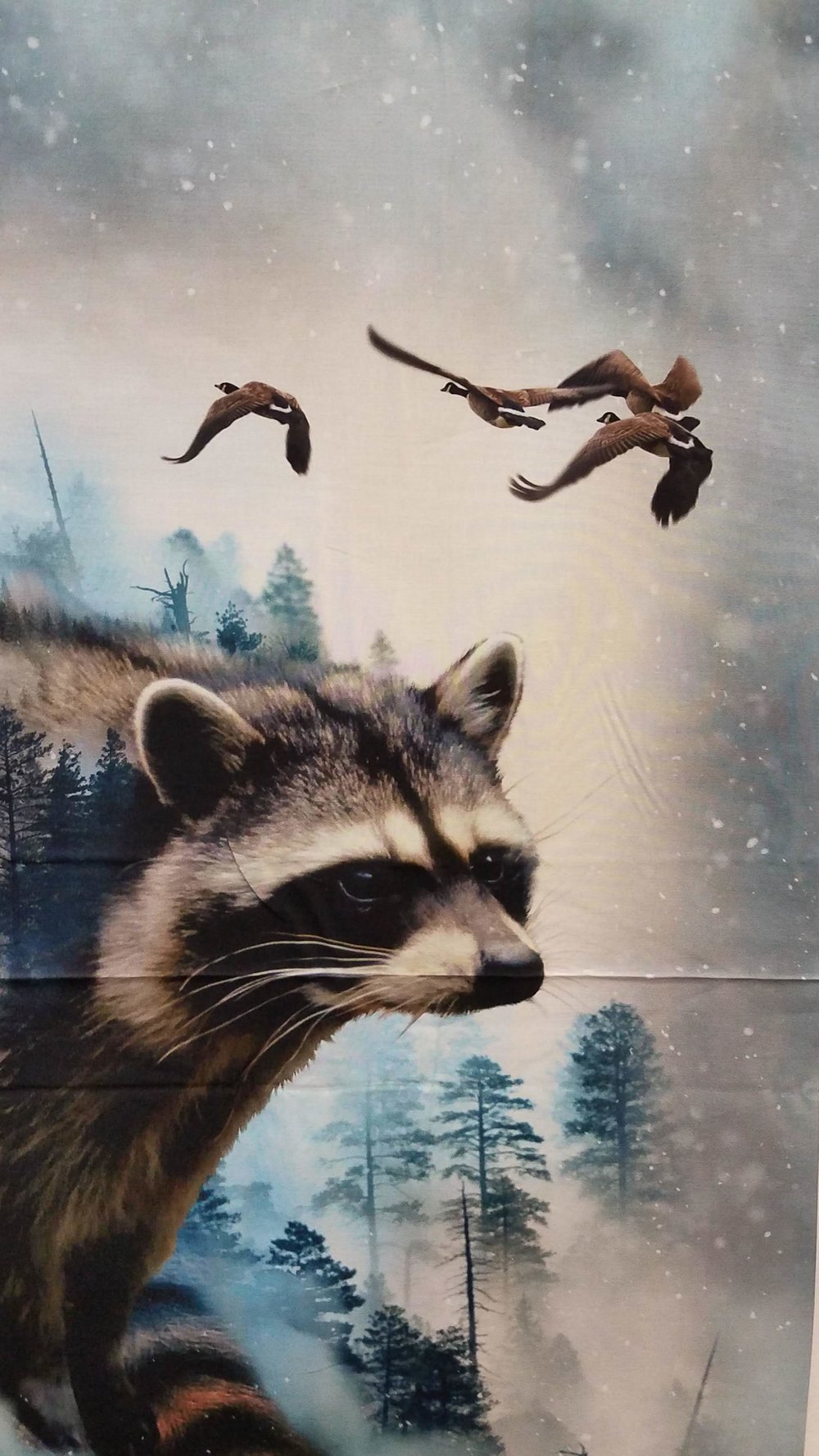 Raccoon Panel lap Quilt Pattern 5658-1e Raccoon Panel Quilt ePattern ...