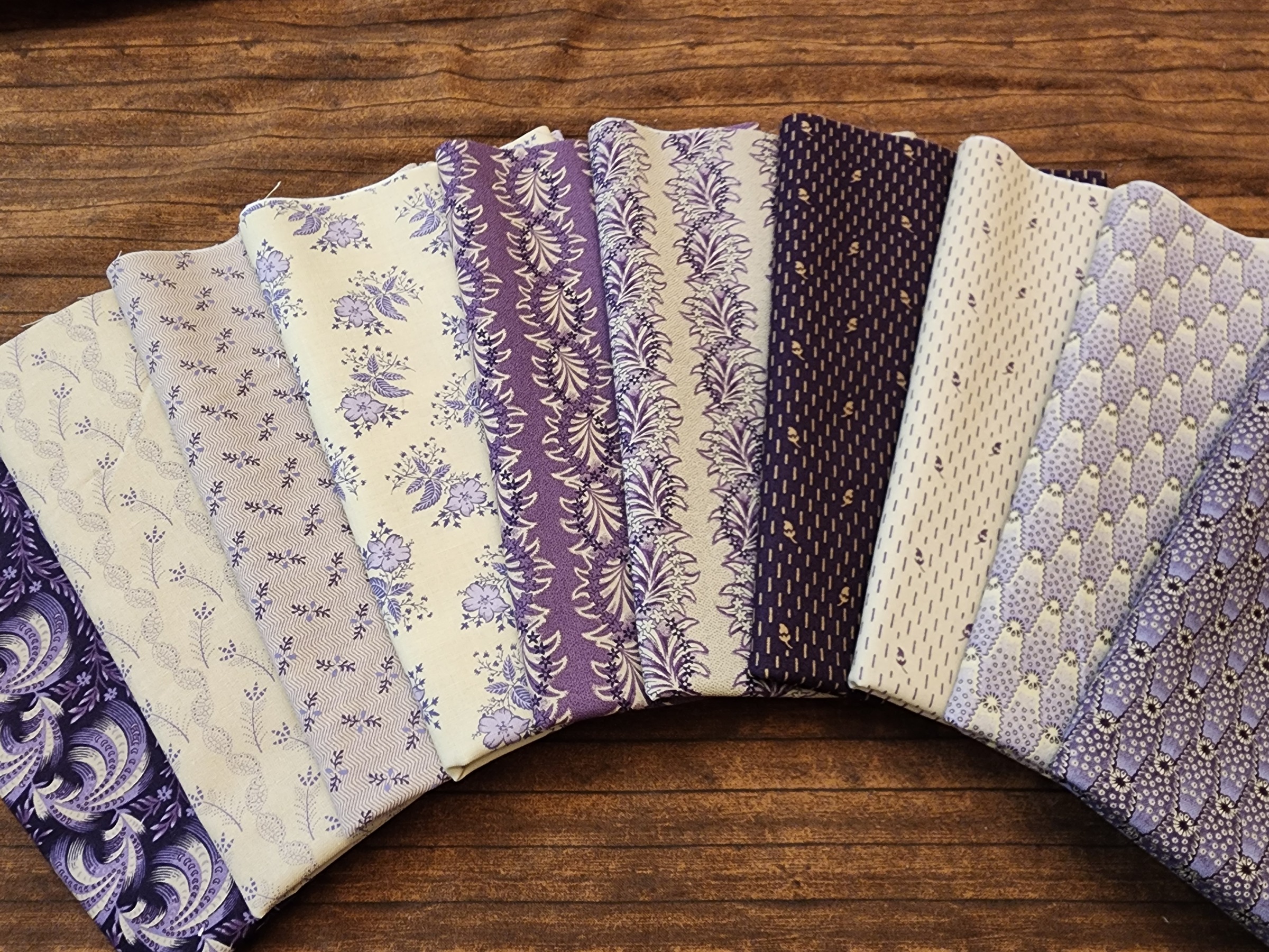 I Love Purple by Judie Rothermel for Marcus Fabrics - 10 Piece Half ...
