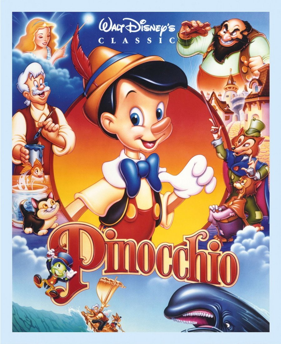 Brightly Colored Pinnochio Panel by Disney
