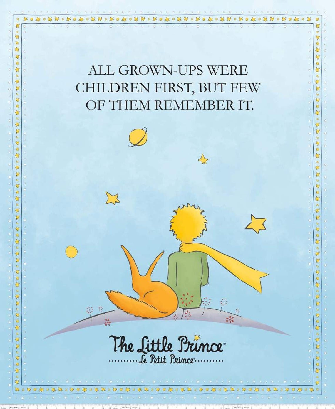 GONE -- The Little Prince Quilt Panel on Light Blue/Aqua for Riley ...