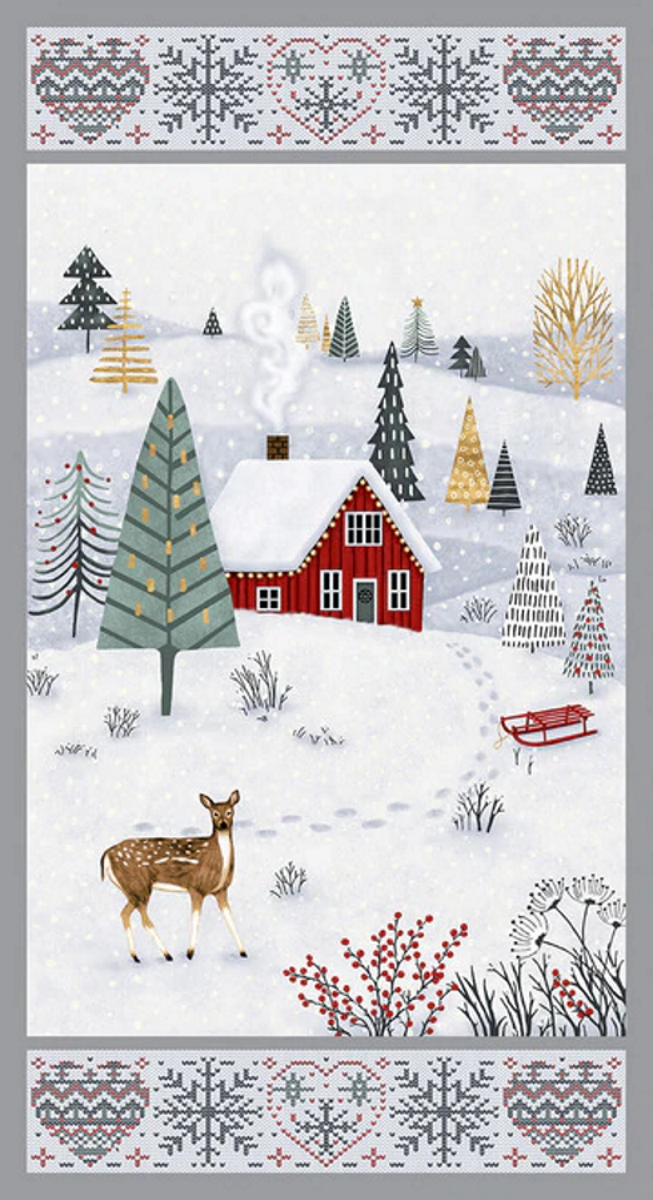 GONE -- Snowy Magic Quilt Panel by StudioE Fabrics