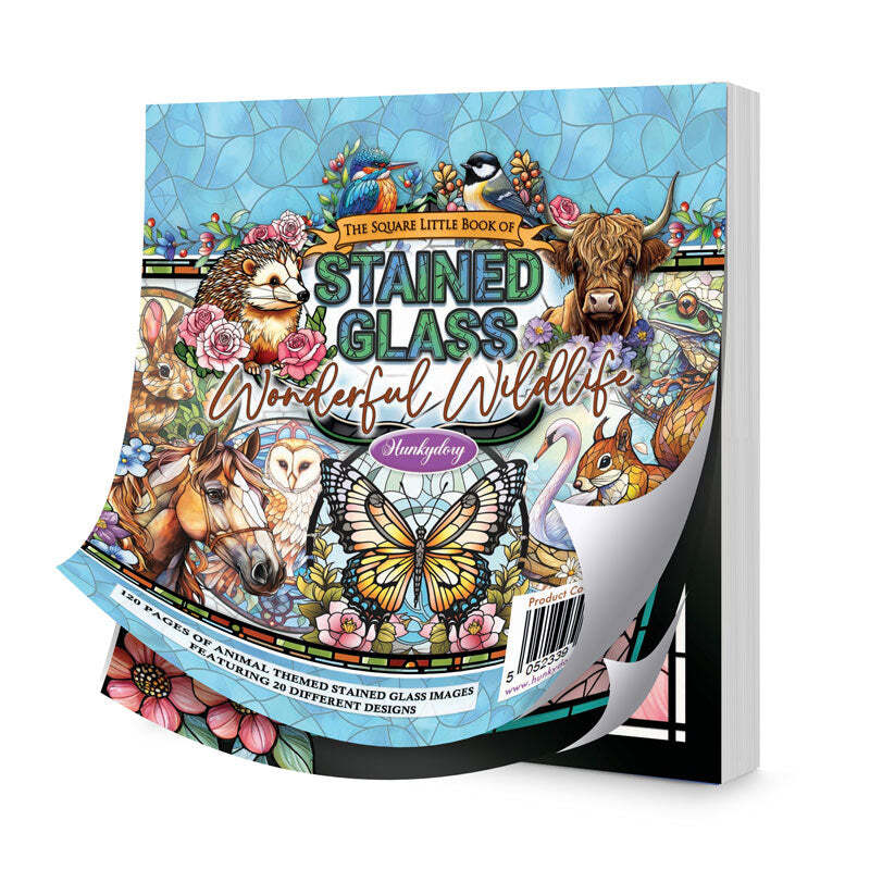 The Square Little Book of Stained Glass Wonderful Wildlife - 5052339102981