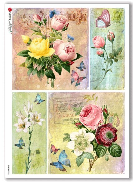 Rice Paper For Decoupage Flowers 4