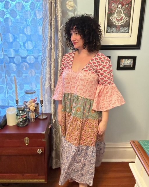 Sewing Leila Dress Gathered Edition