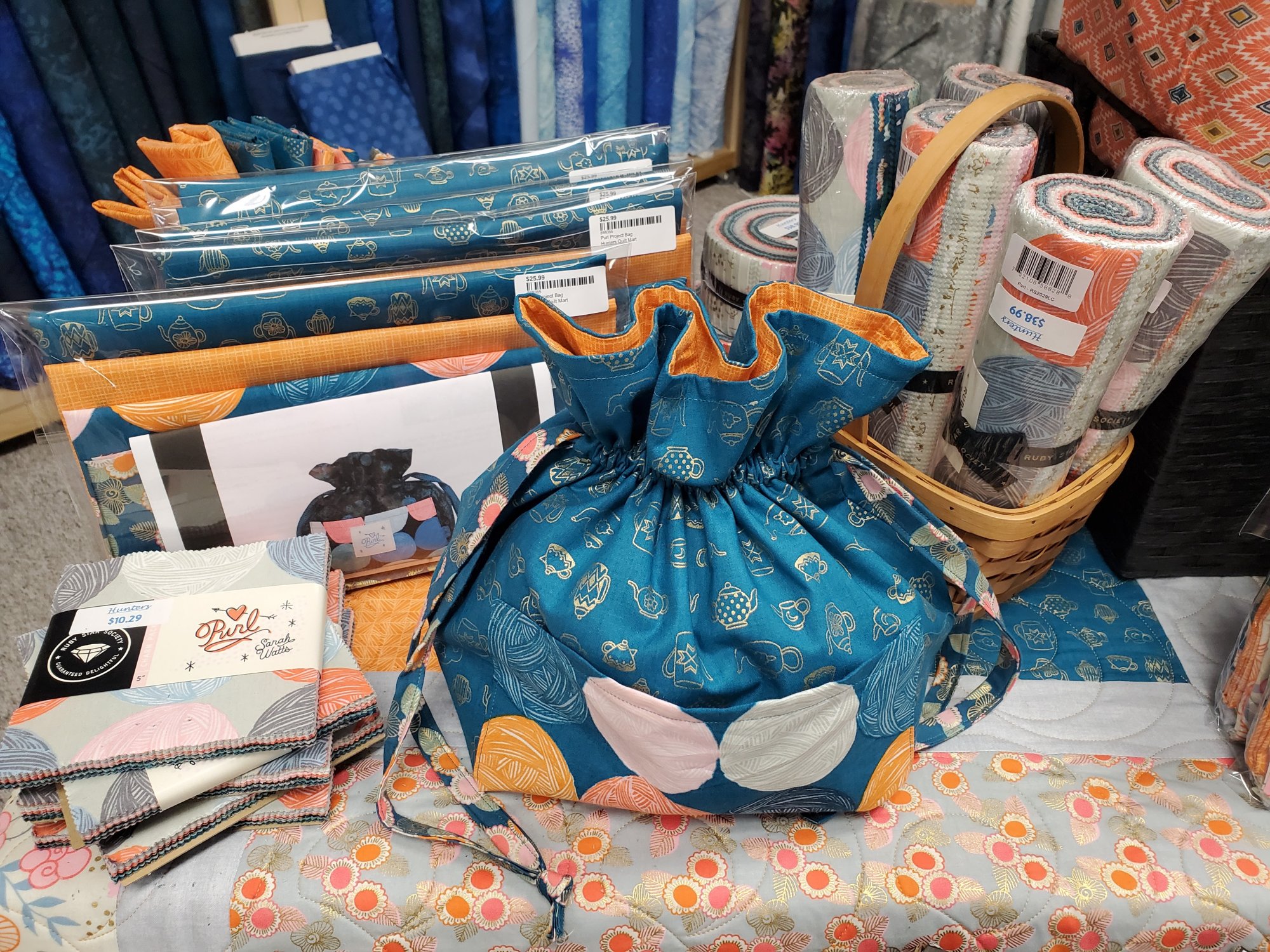 Purl Project Bag Completed Sample