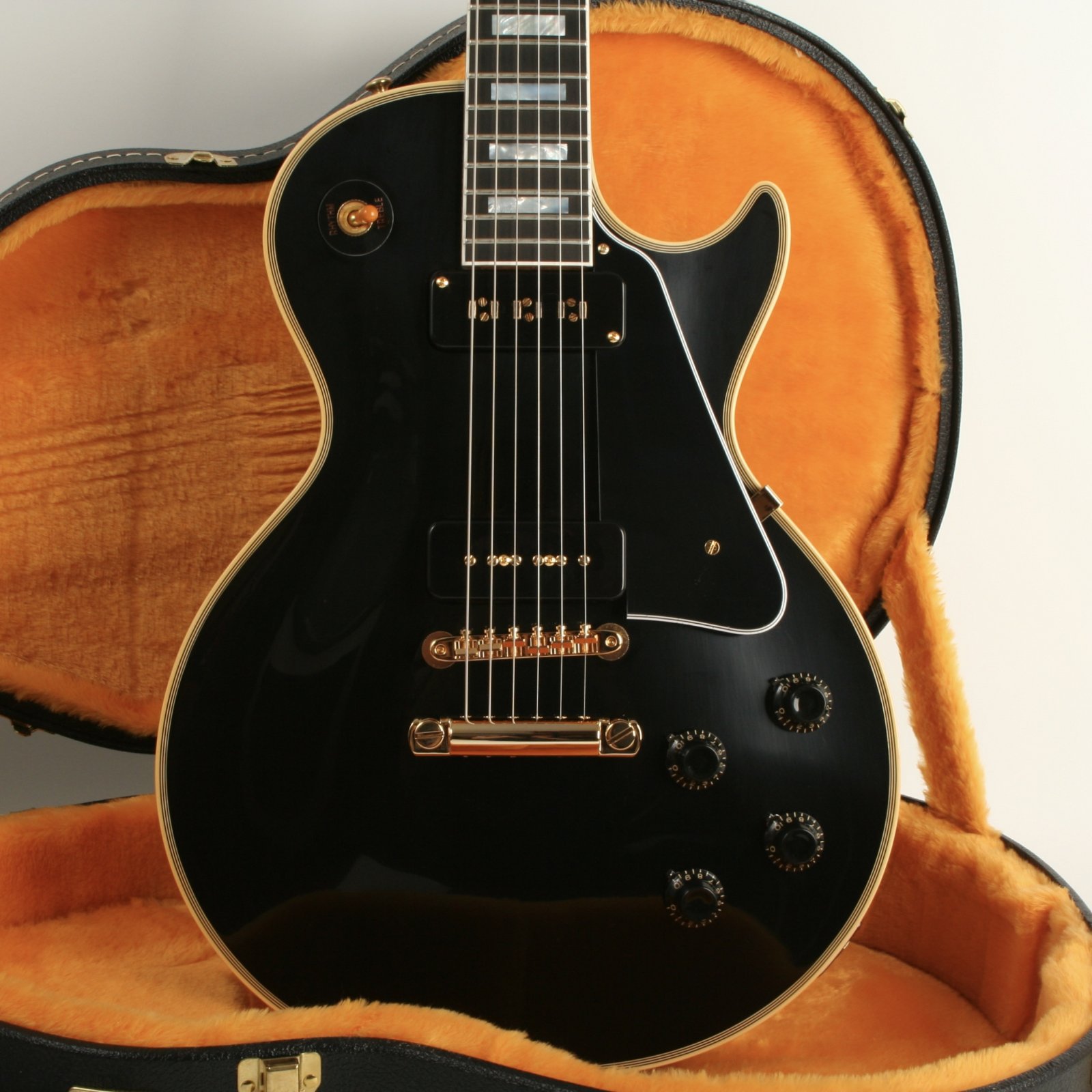 Gibson Custom Shop 1954 Les Paul Custom Staple Pickup Reissue VOS 45639 ...