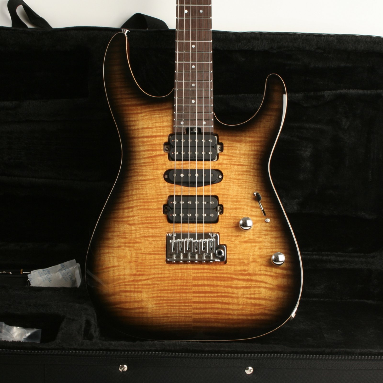 Charvel MJ DK24 HSH 2PT W Mahogany with Flame Maple Wenge Fingerboard ...