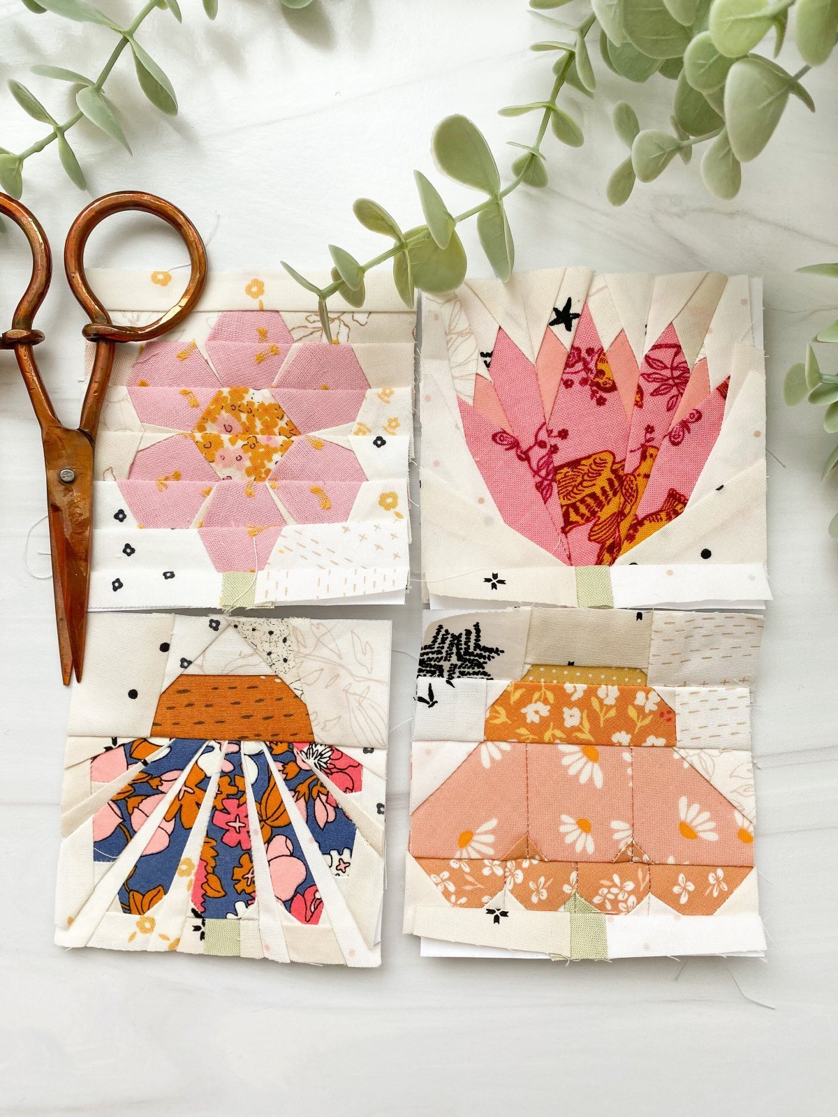 Paper Pieced Petals: Beginner FPP Class