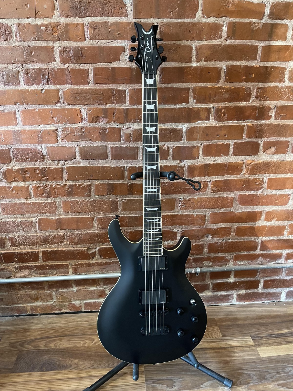 Dean Icon Baritone Electric Guitar - Black Satin