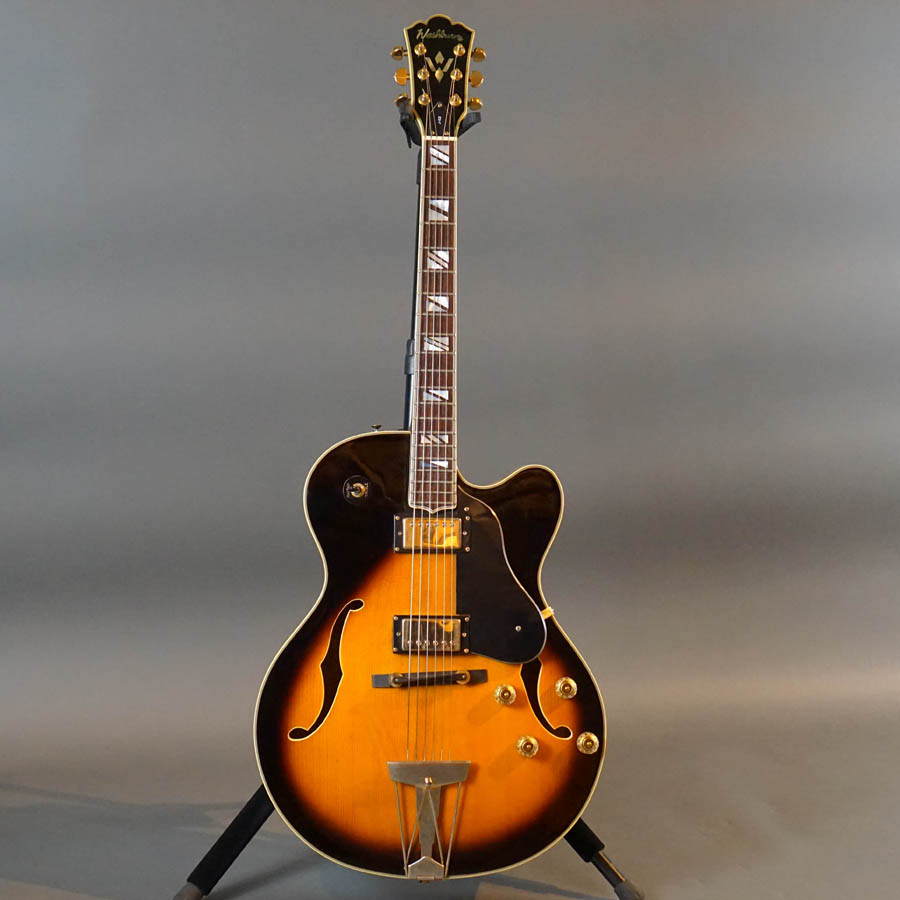 Washburn Montgomery J-6S Hollow Body Electric Tobacco Sunburst w/Case ...