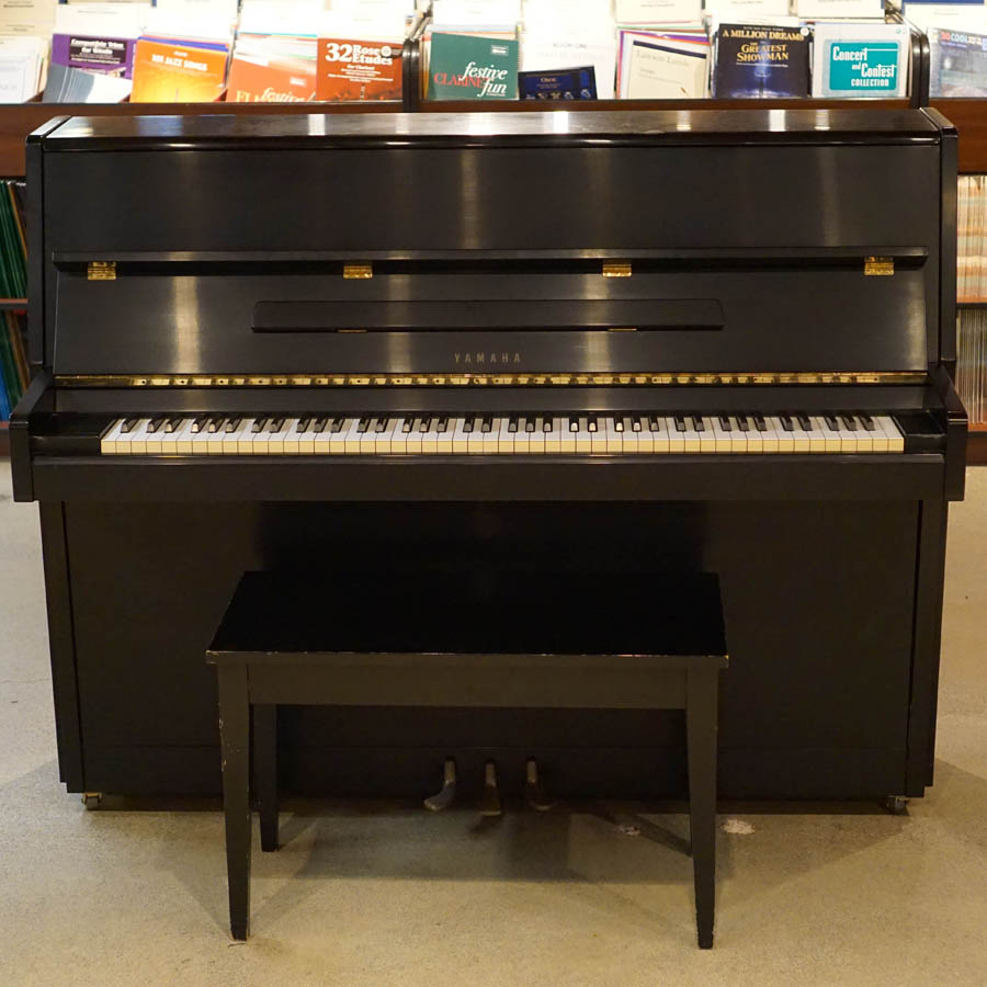 Yamaha P2 Upright Acoustic Piano, Satin Ebony (1982) - Used