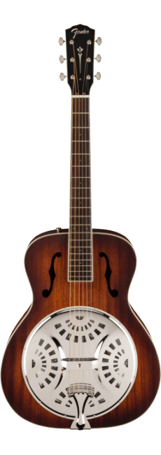 Fender PR-180E Paramount Acoustic Electric Resonator Guitar Aged Cognac ...