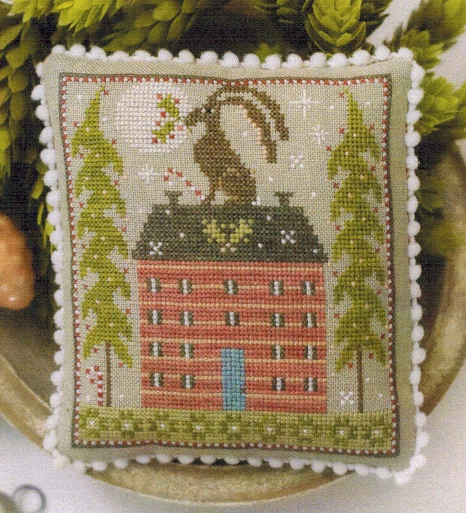 Christmas Mini Moon chart - Plum Street Sampler