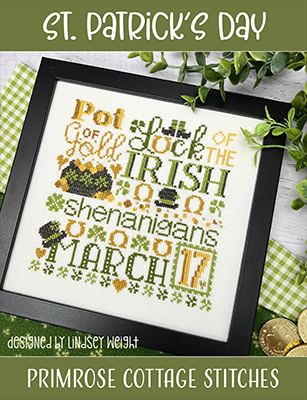 St. Patrick's Day chart - Primrose Cottage Stitches