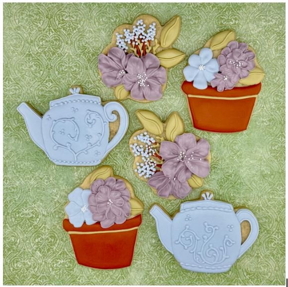 z2025 March Flowers Cookie Decorating