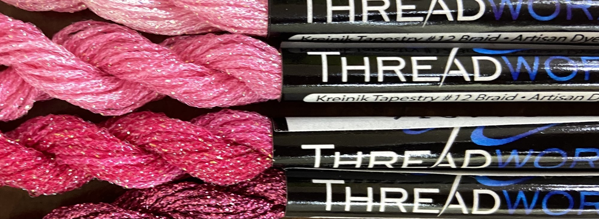 Threadworx 12 Braid Over Dyed Metallic Kreinik