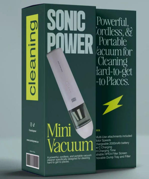Sonic Power Mini Vacuum - 850039538575