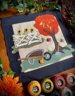 Calico Calendar Wool Applique Project