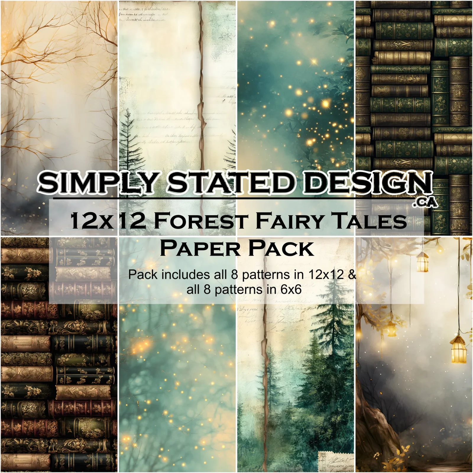 Simply Stated Designs - Forest Fairy Tales 12x12 Paper Pack