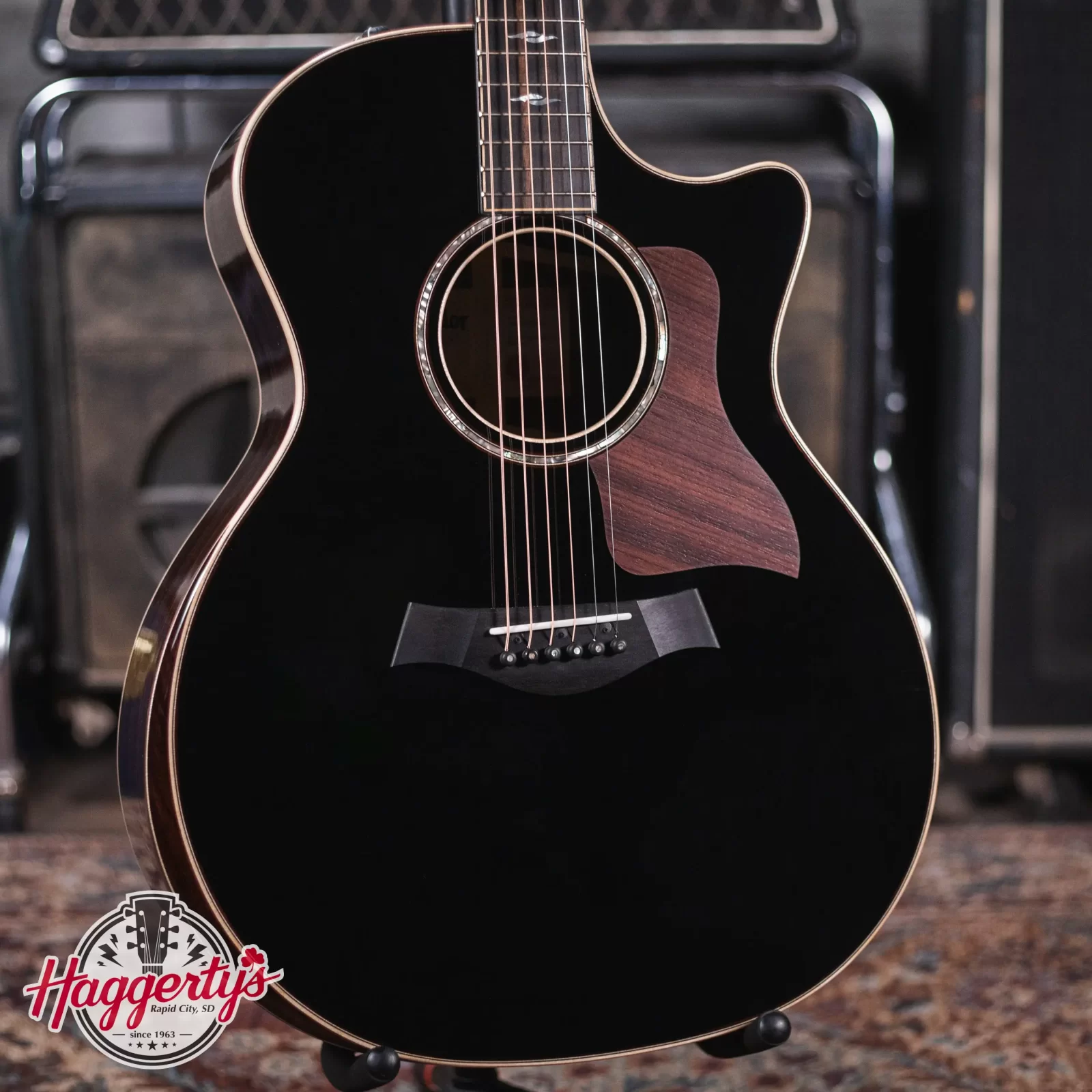 Taylor 814ce Special Edition Blacktop Acoustic/Electric Guitar with ...