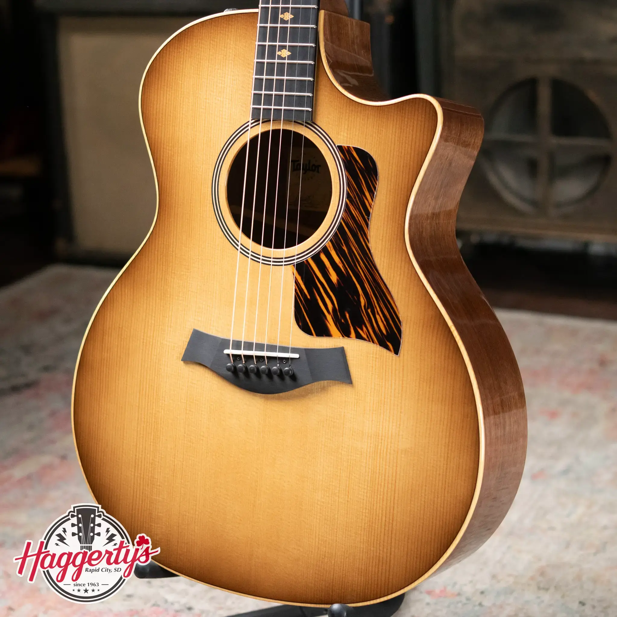 Taylor Custom GA Grand Auditorium Acoustic/Electric Guitar - Shaded ...