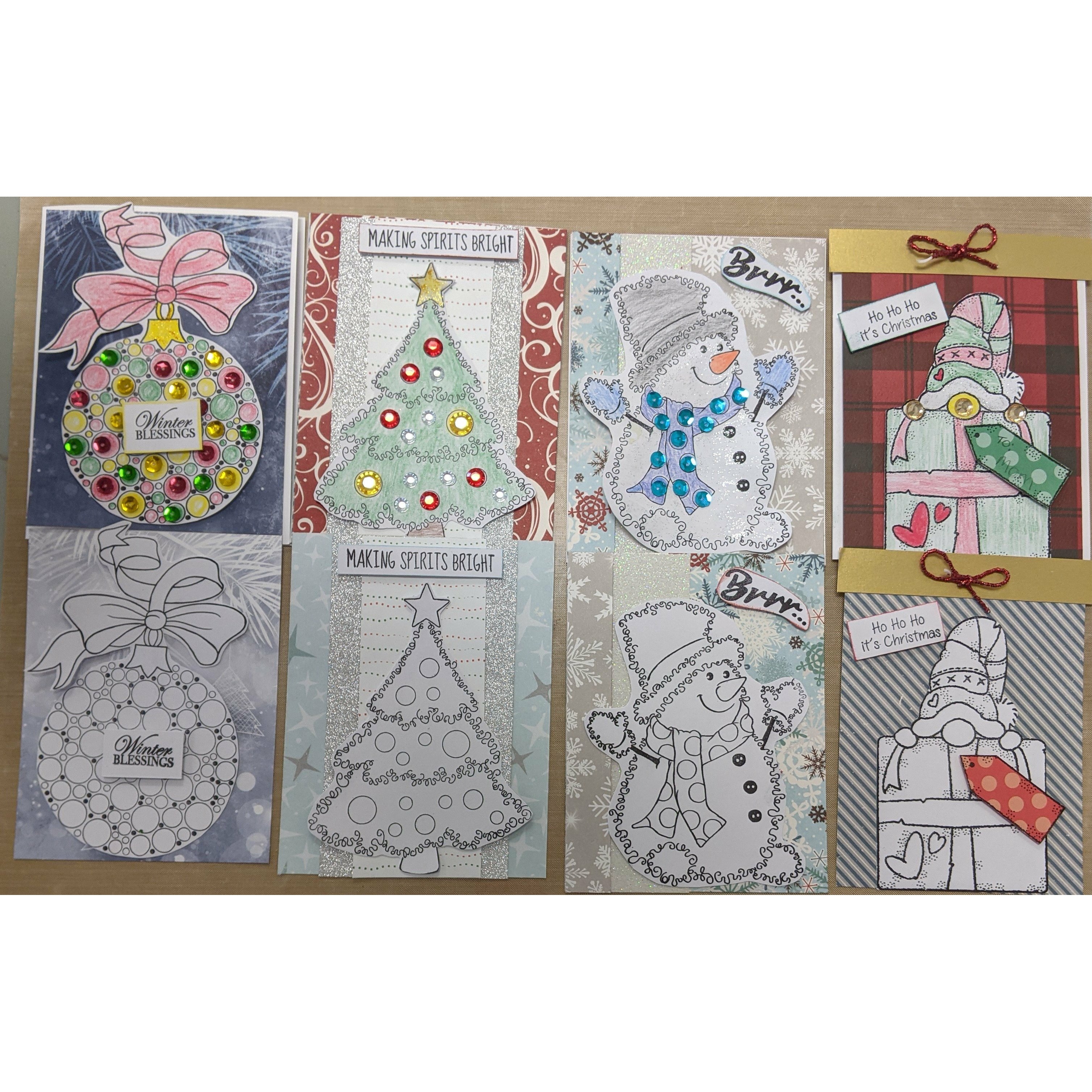 COLOR YOUR OWN CHRISTMAS CARDS KIT 2022