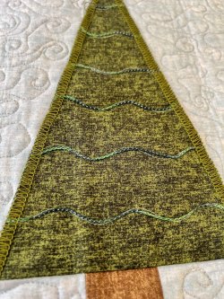 Serged Forest Table Runner