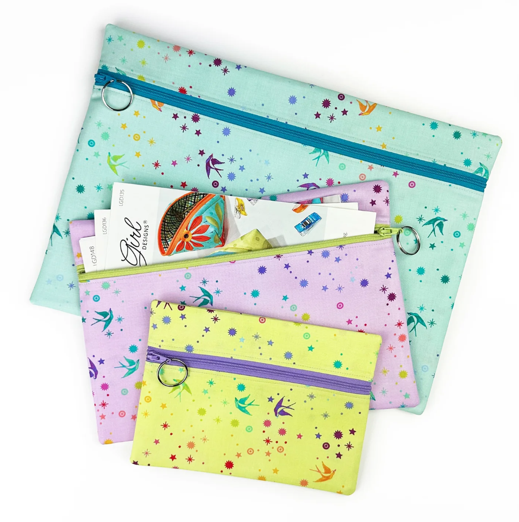 No Fear Zippers: Lazy Girl 9x13 Pouch