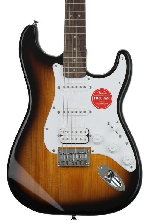 Squier Bullet Stratocaster Hard Tail Electric Guitar - Brown Sunburst ...