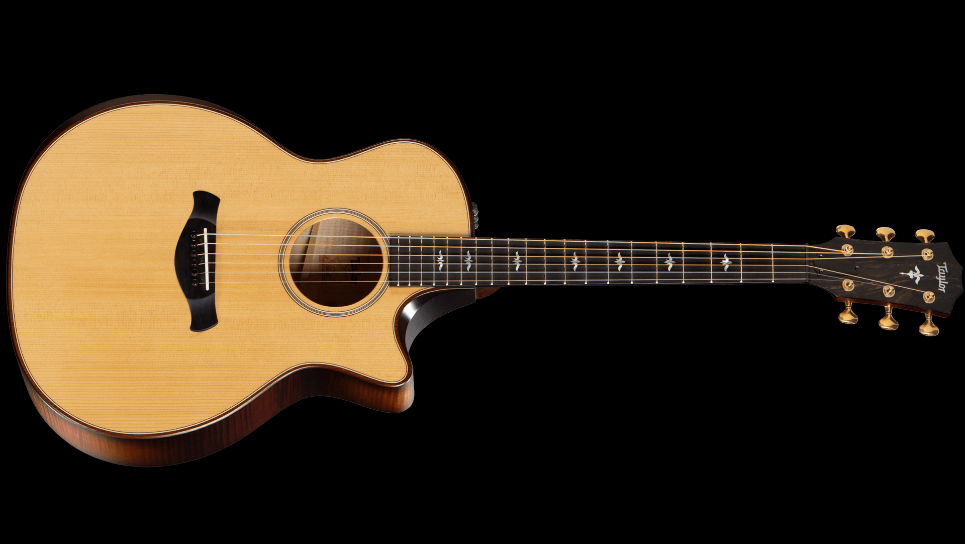 Taylor Builder's Edition 614ce WHB Acoustic/Electric Guitar w/ Case ...