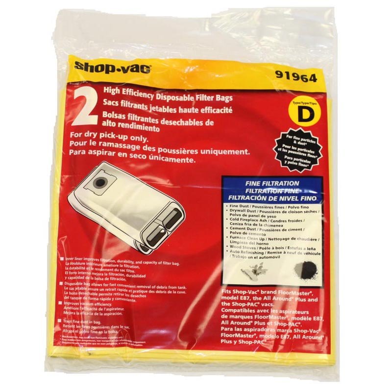 Paper Bag 4 GL High Effic Drywall Collection - 026282919649