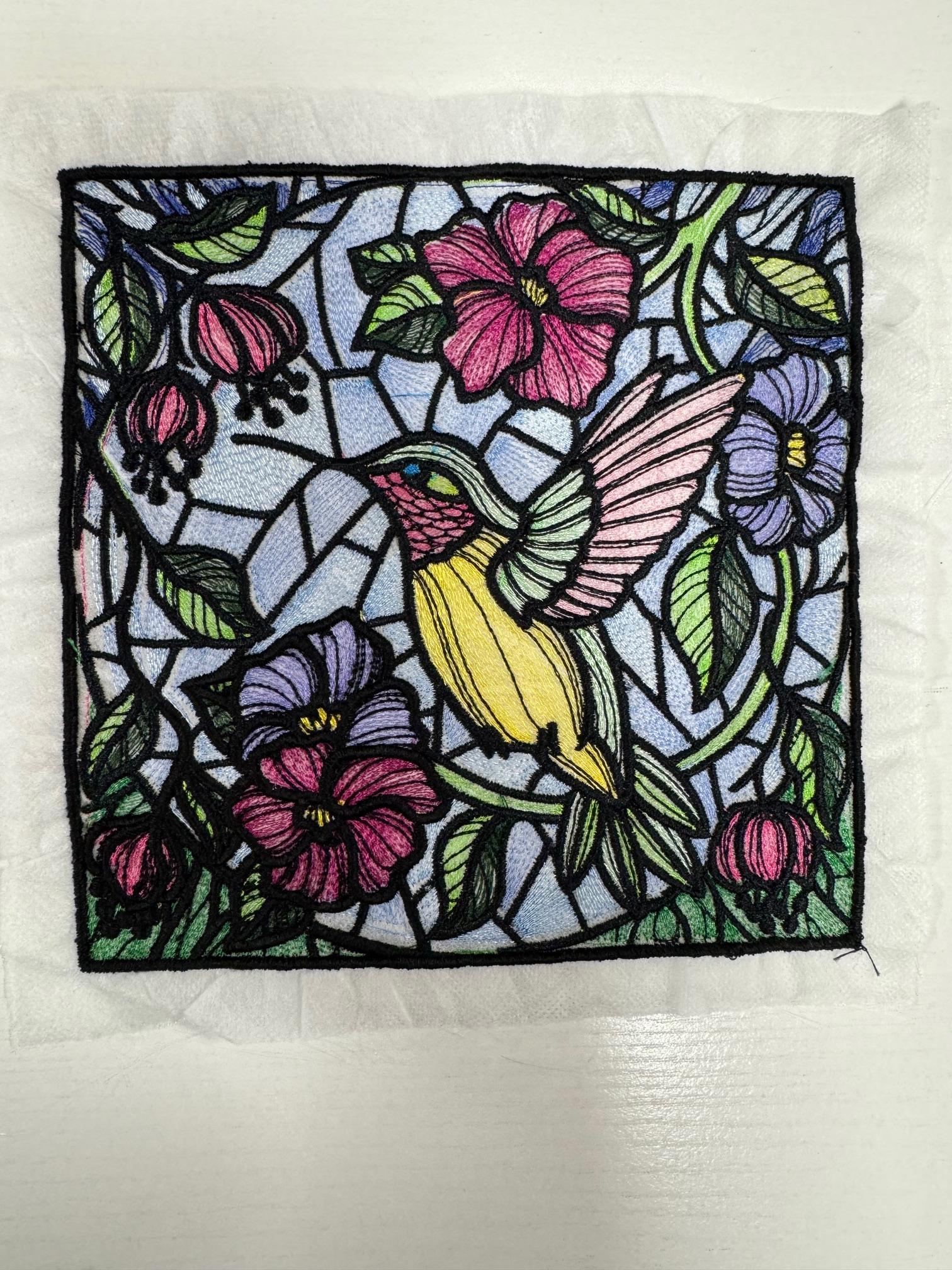 Embroidered Stain Glass