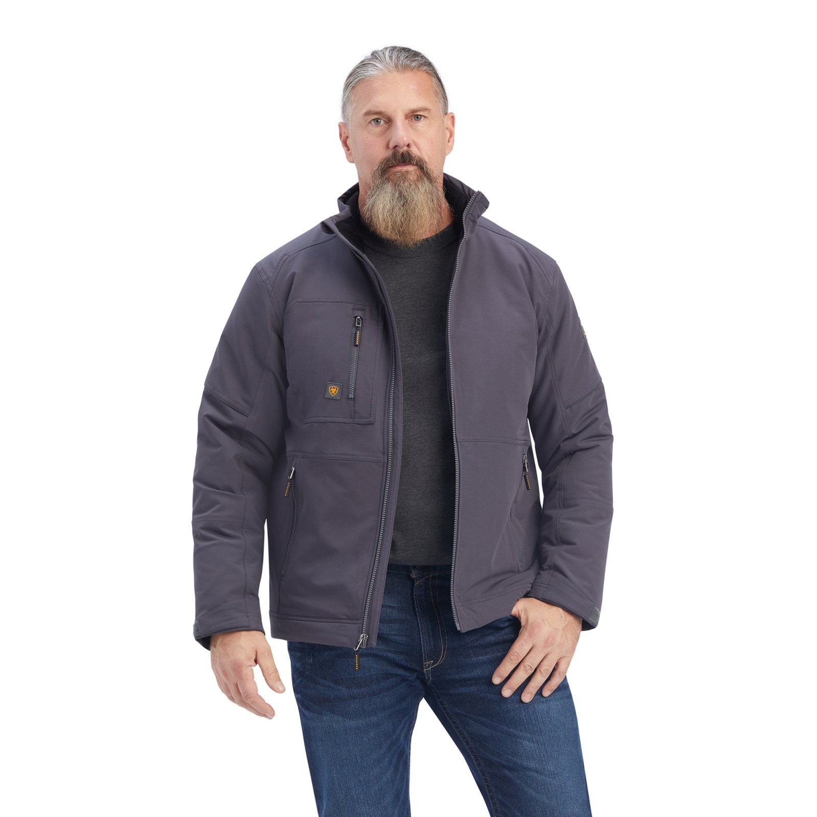 Ariat Men's Rebar DriTEK DuraStretch Insulated Jacket, Periscope Grey ...
