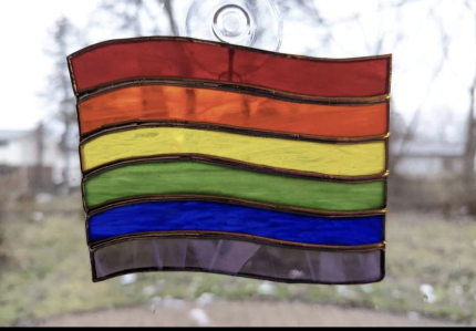 Stained Glass: Pride Flag