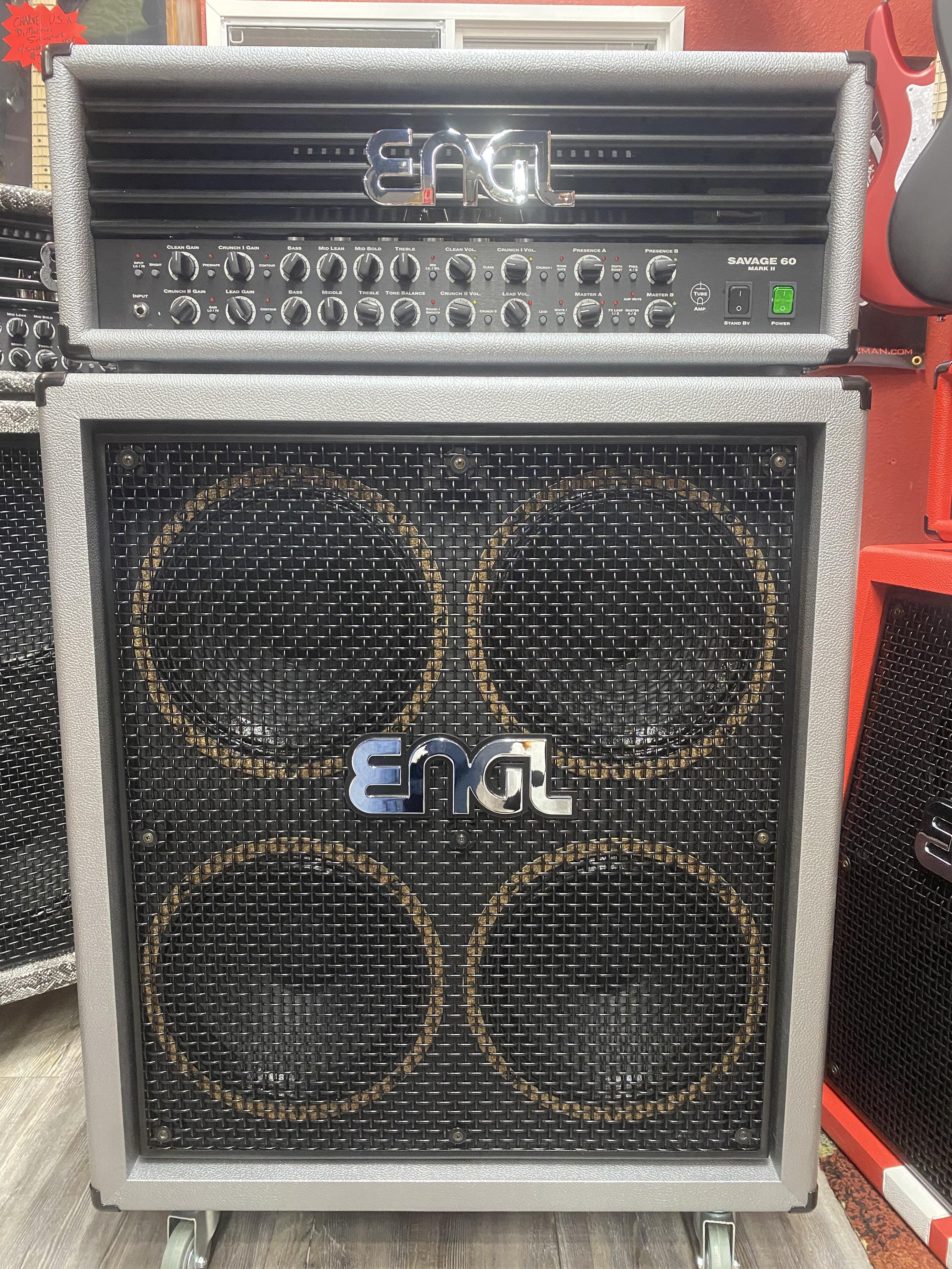 ENGL E630II-CS Savage 60 Custom Shop Head and E412XXL-CS 4X12 Cabinet ...