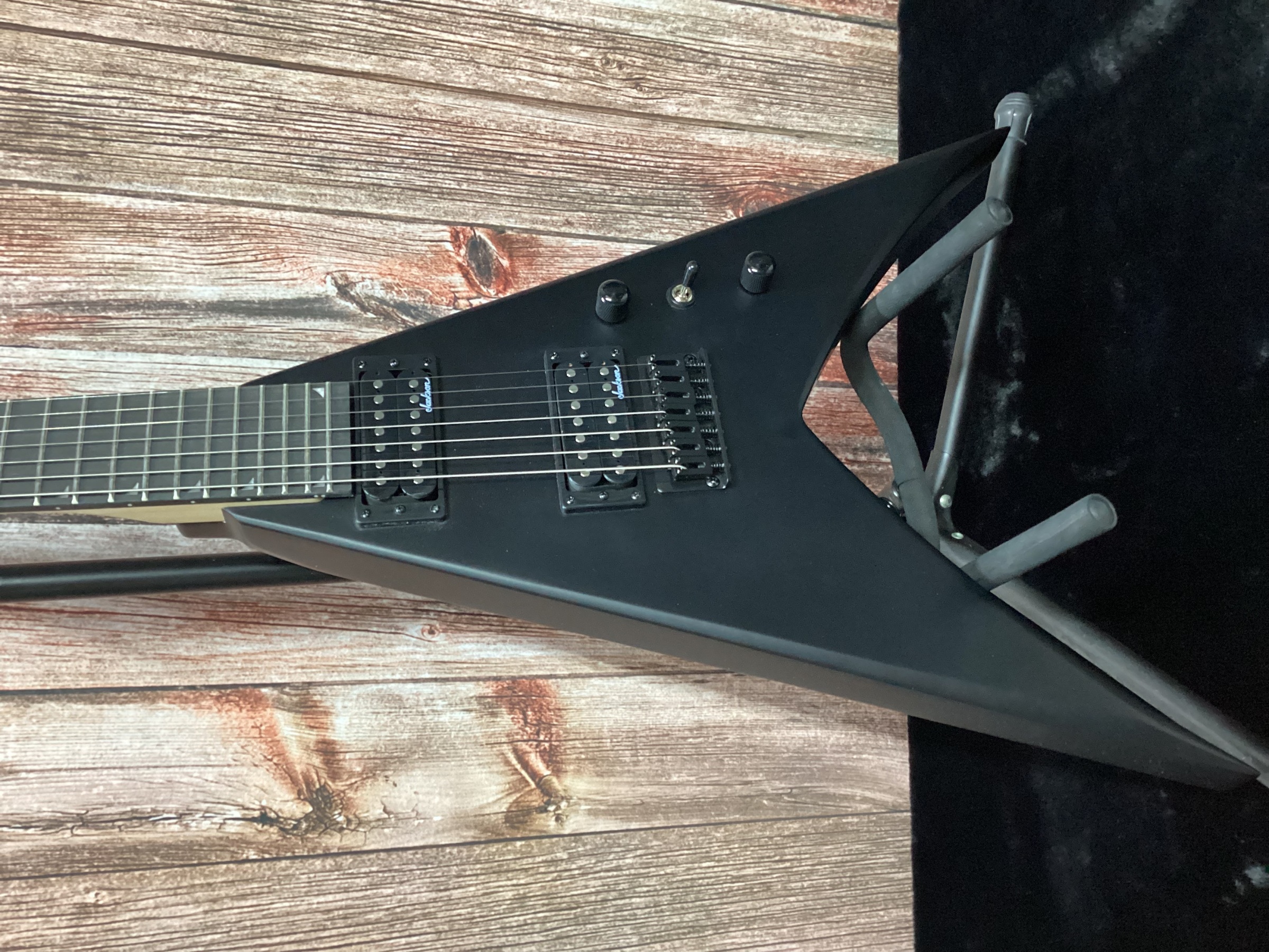 Jackson JS Series King V JS22-7 KV HT Satin Black - 717669999209