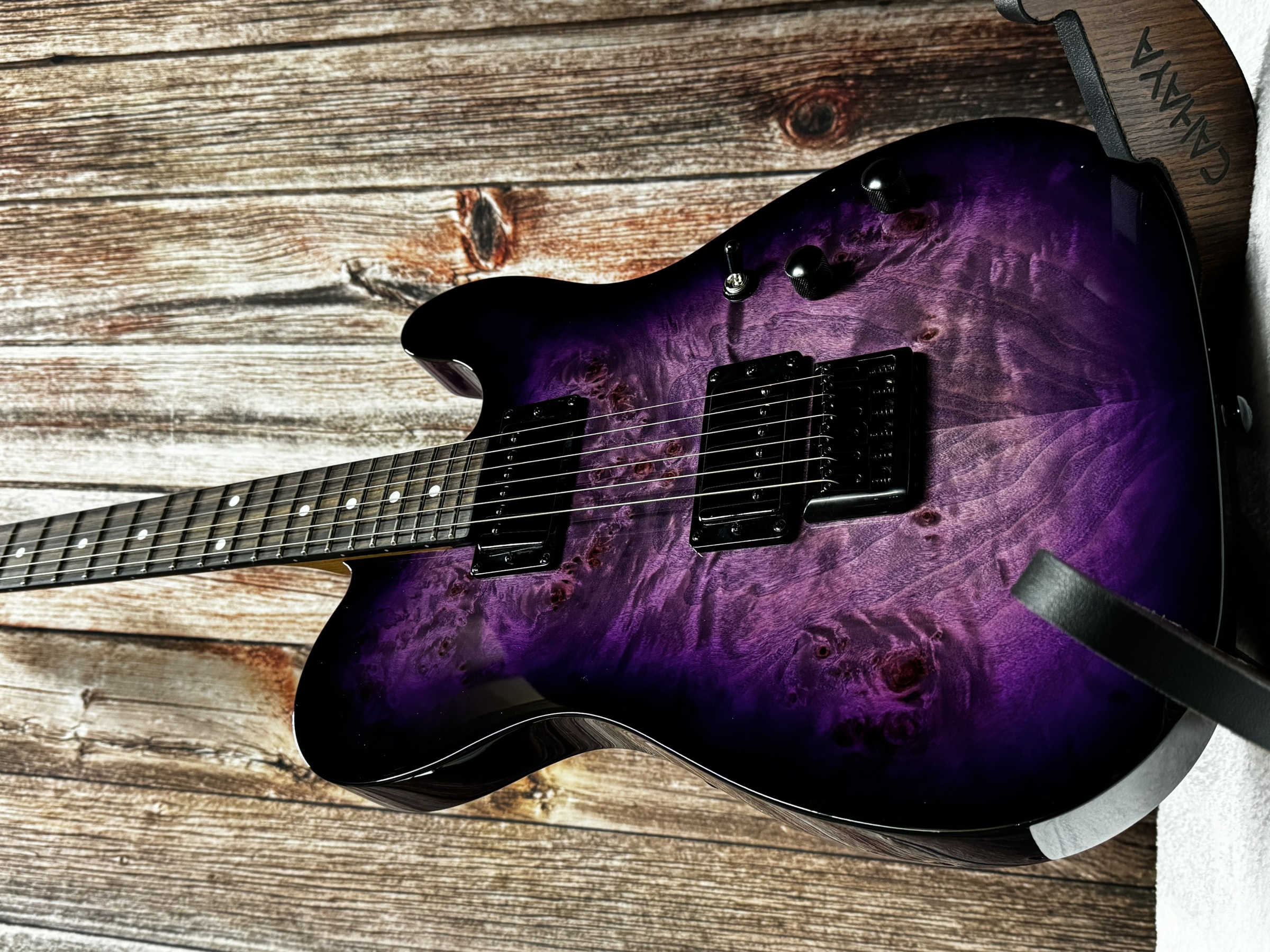 Schecter PT Standard Purple Burst Burl - 810051476170