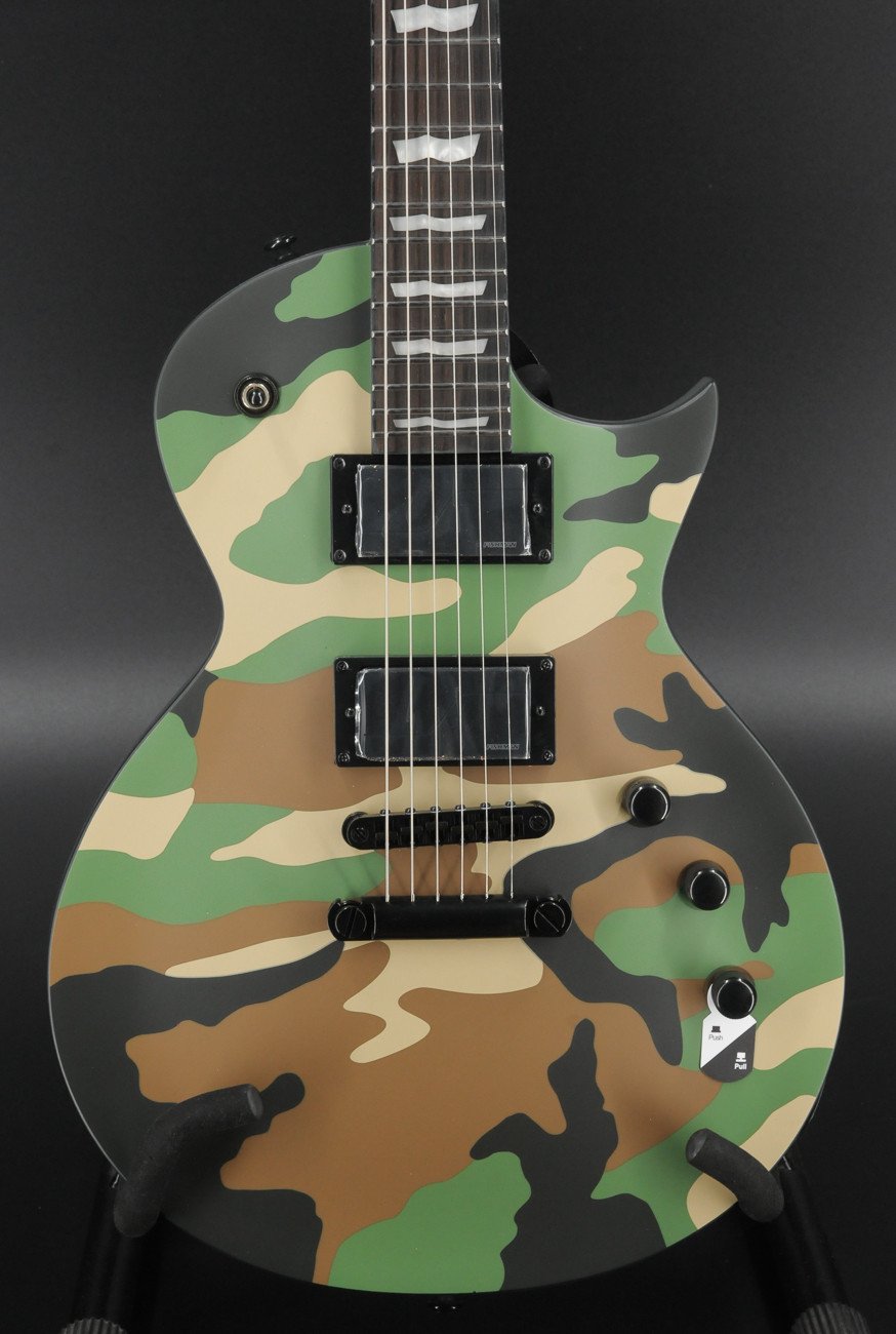ESP LTD ECLIPSE EC-1000 Electric Guitar, Woodland Camo Satin LEC1000WCS
