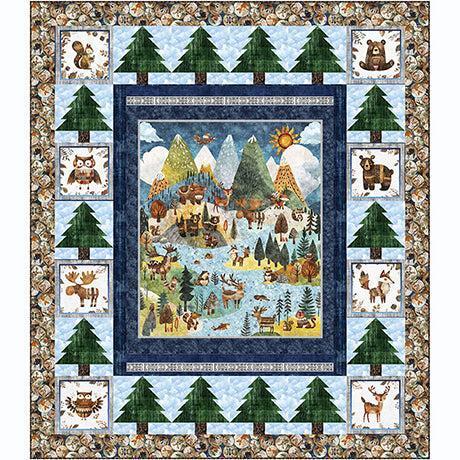 Bear Mountain Panel Quilt Kit - 68 x 78