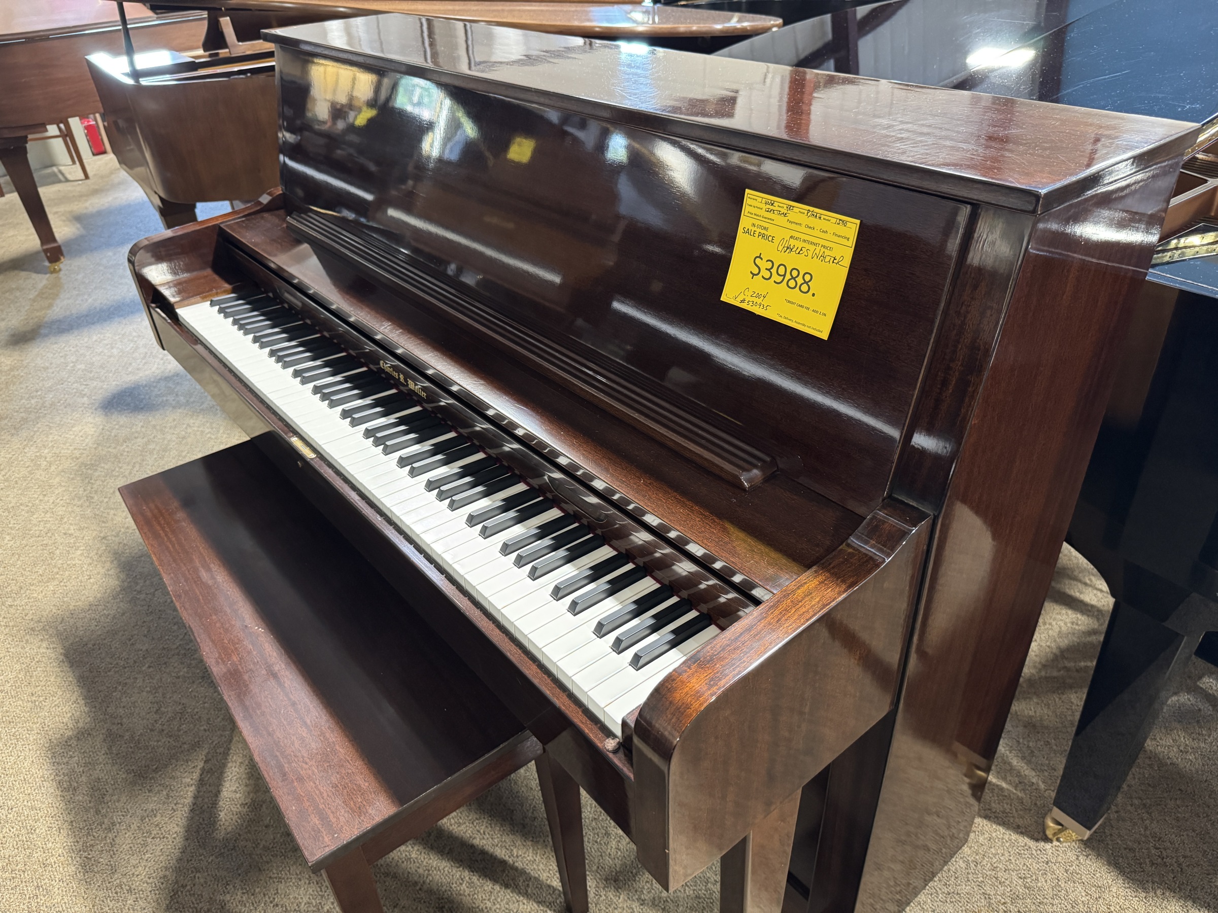 Used Charles Walter Model 1500 Studio w/bench 0935C