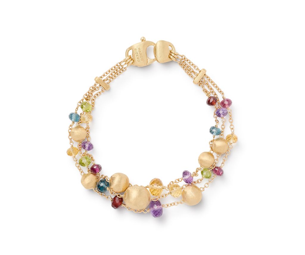 Marco Bicego's 18K Africa Gemstones Three Strand Bracelet - 24110010010
