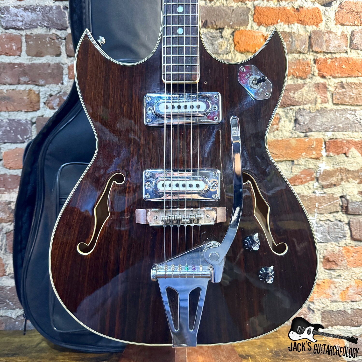 Greco 920 Double Horn Hollowbody Electric Guitar w/ Refret, New TR Nut ...