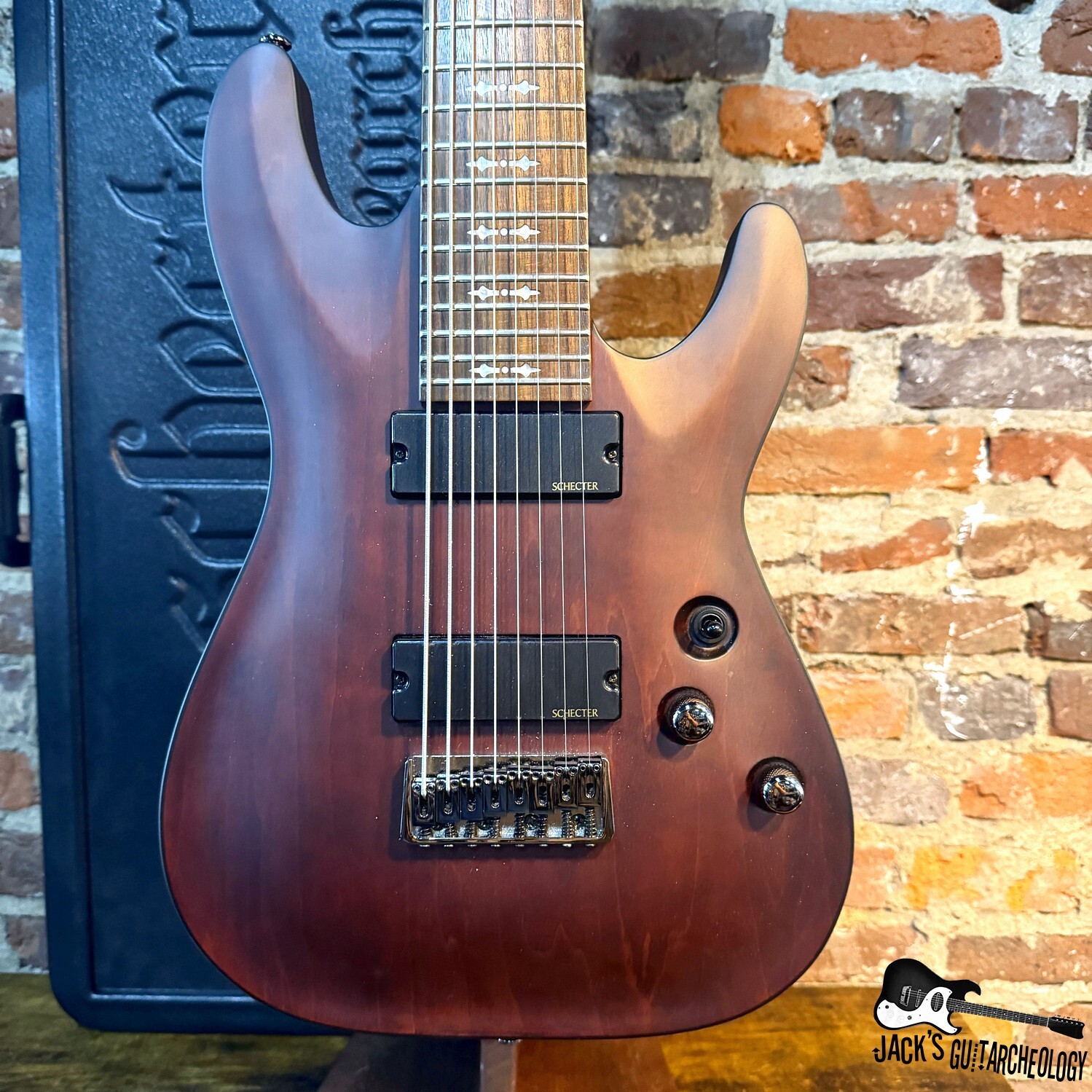 Schecter Omen 8 Electric Guitar w/ HSC (2010s - Walnut)