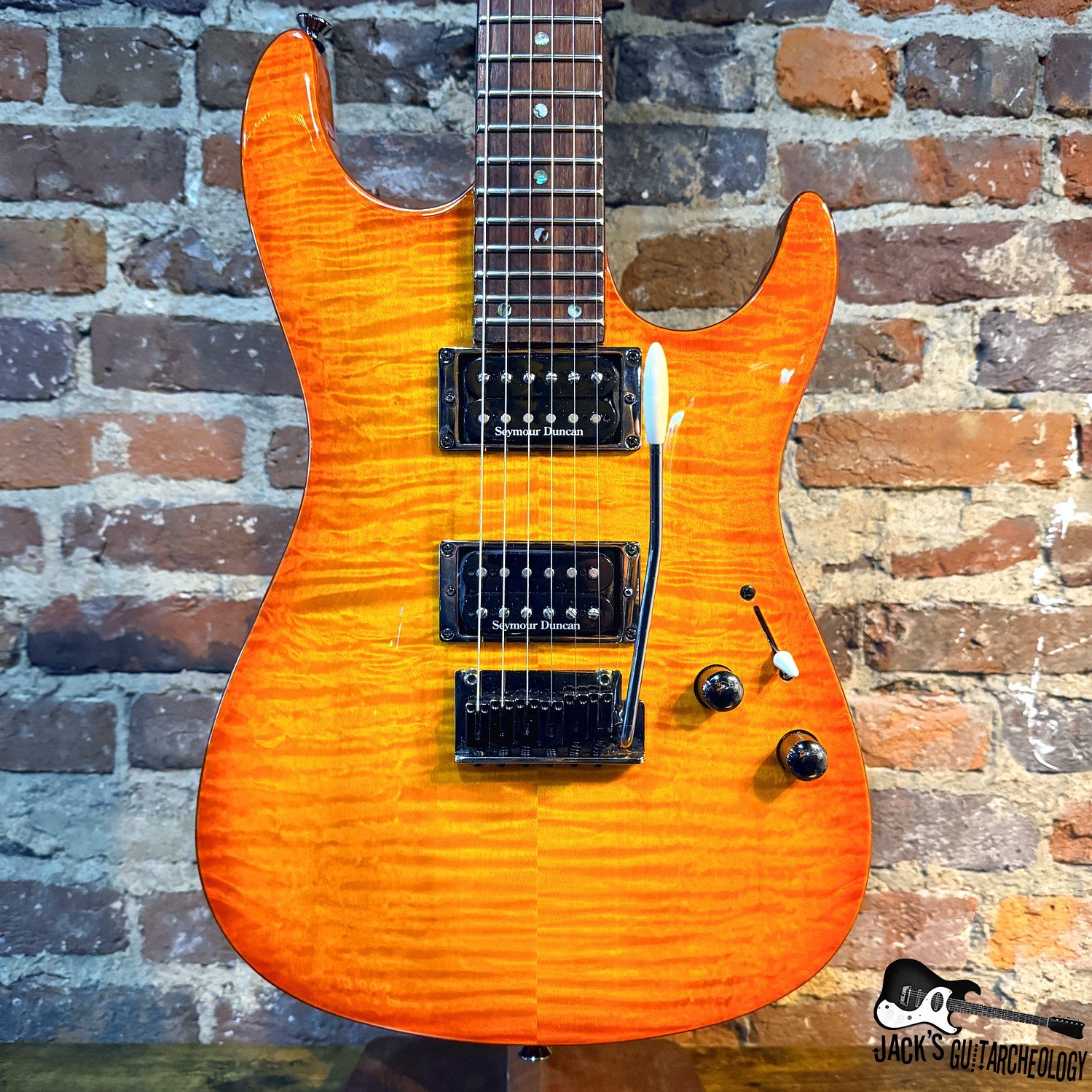Fender MIK Showmaster Electric Guitar (1988 - Honeyburst Flame)